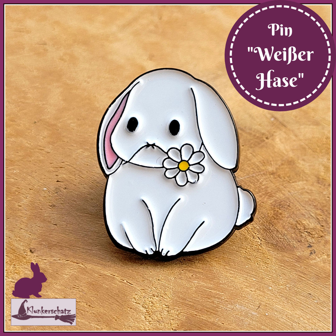klunkerschatz.de - Pin "Weißer Hase"